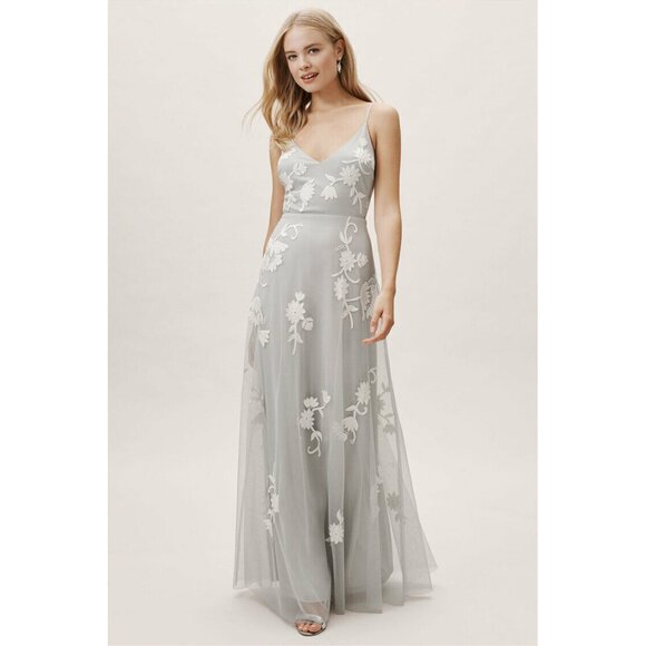 BHLDN | Dresses | Bhldn Bethany Bridesmaid Dress Fog Color | Poshmark